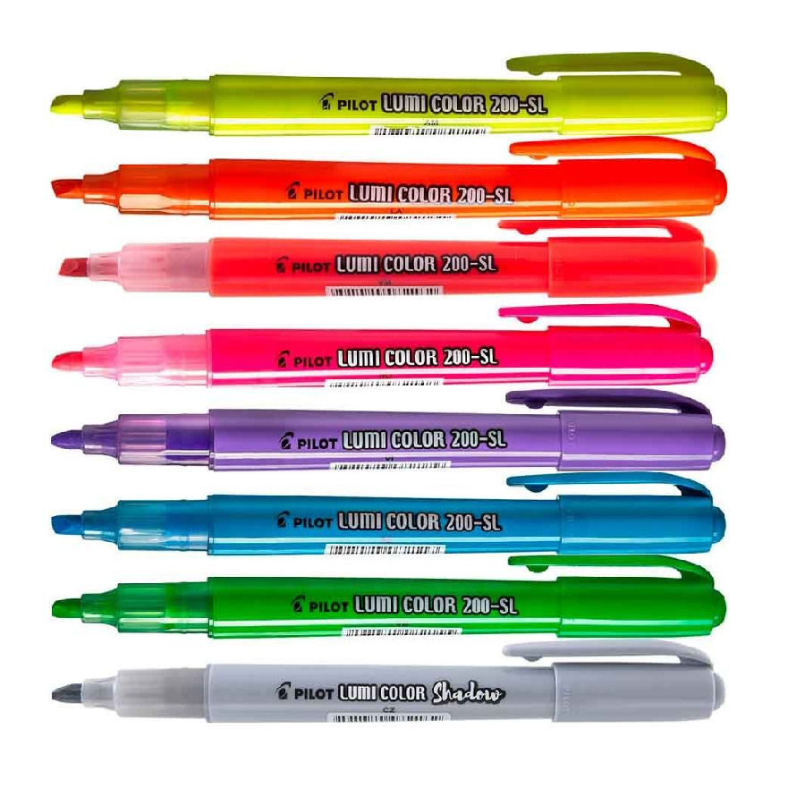 Caneta marca texto lumi color 200-sl – unidade – Pilot – JR Papelaria