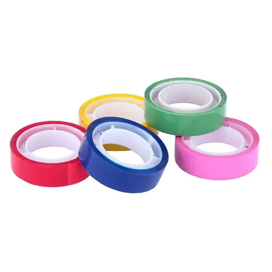 Fita adesiva colorida – durex colorido – Adelbras – JR Papelaria